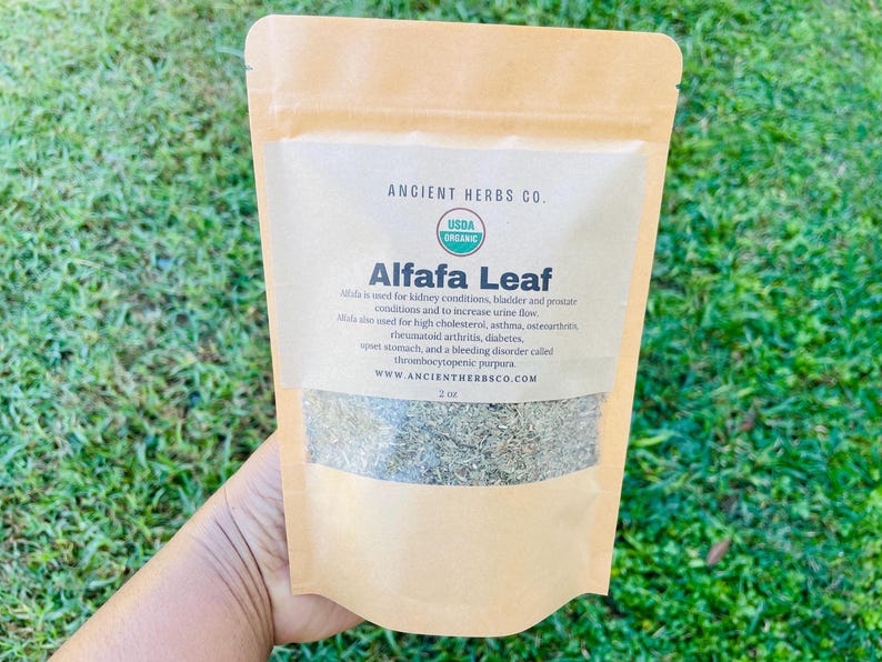 USDA Organic ALFAFA Leaf Dried Cut CHEMICAL Free | Herbicide Free | Pesticide Free - Etsy