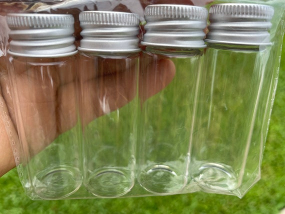 Mini Glass Containers / Glass Bottles pack of 4 15ml for - Etsy