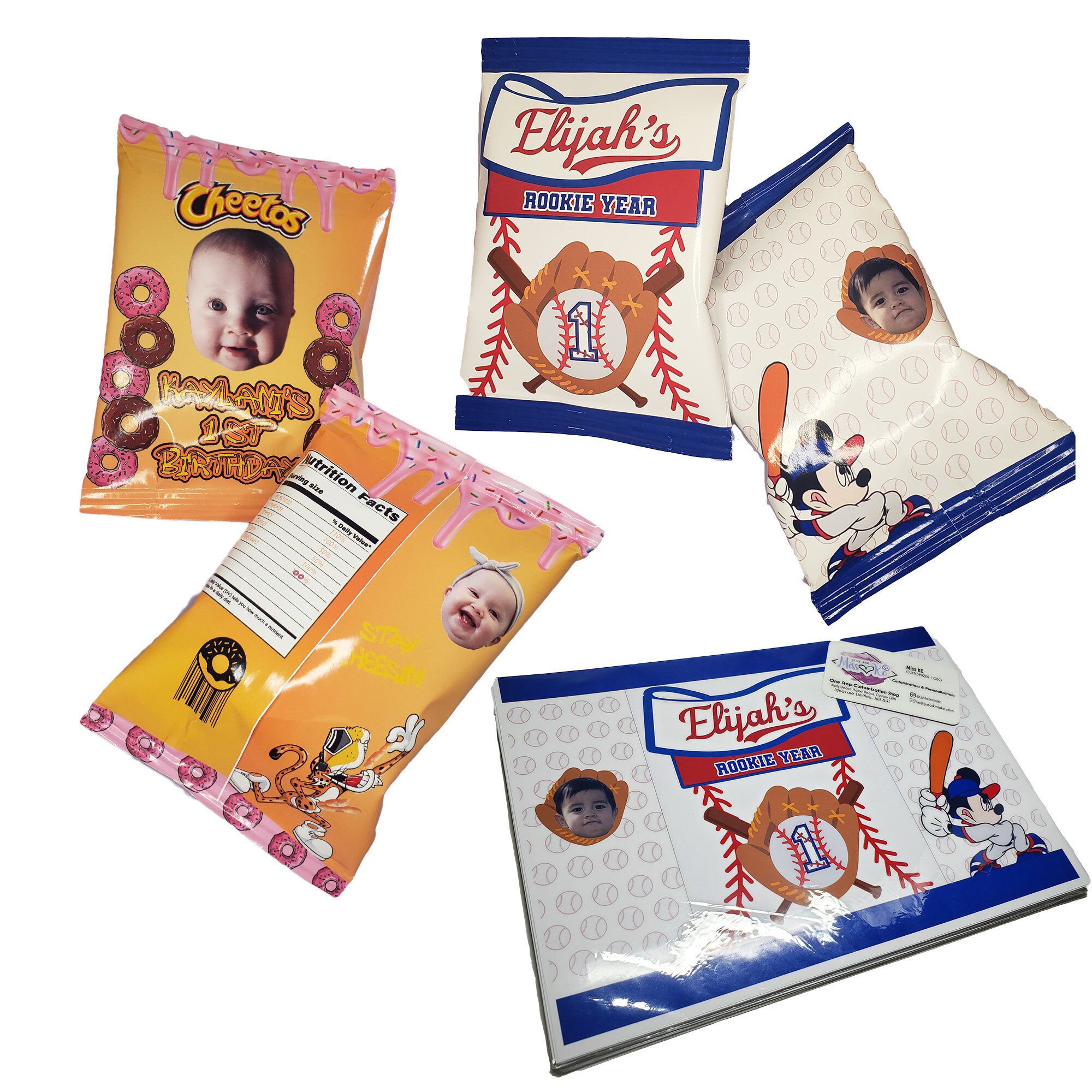 Custom Party Decor, Drink Label, Snack Wrapper, Chip Bags, Personalized ...