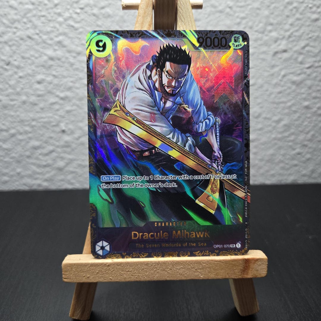PROXY Dracule Mihawk OP01-070 One Piece TCG Flagship Championship Promo ...