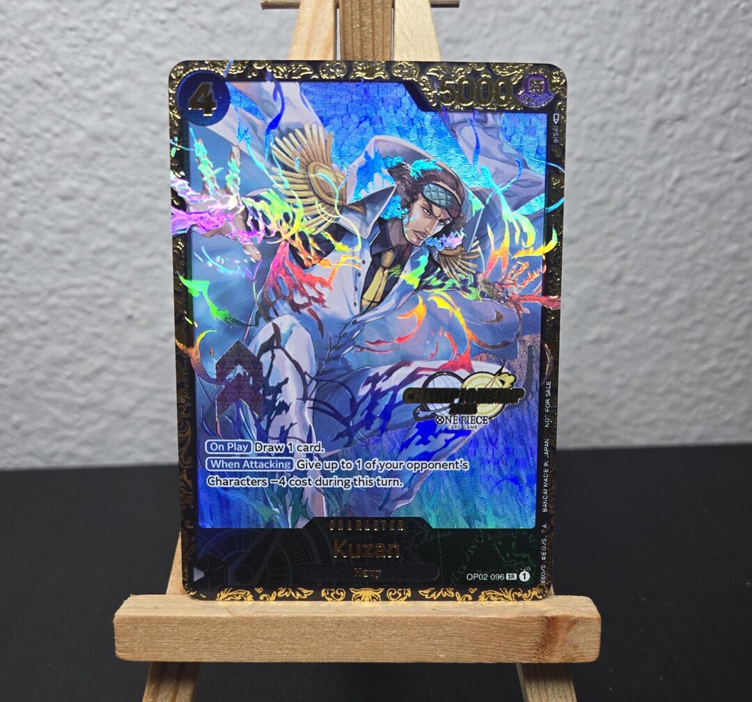 PROXY Kuzan OP02-096 One Piece TCG Flagship Championship Promo English Textured Proxy - Etsy