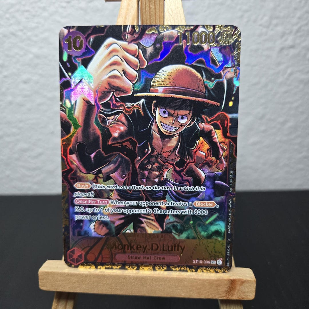 PROXY Monkey D Luffy ST10-006 One Piece TCG Flagship Championship Promo ...