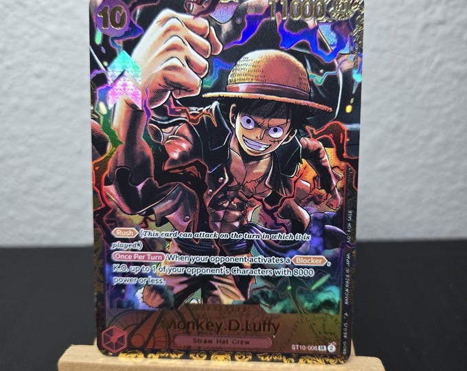 PROXY Monkey D Luffy ST10-006 One Piece TCG Flagship Championship Promo ...