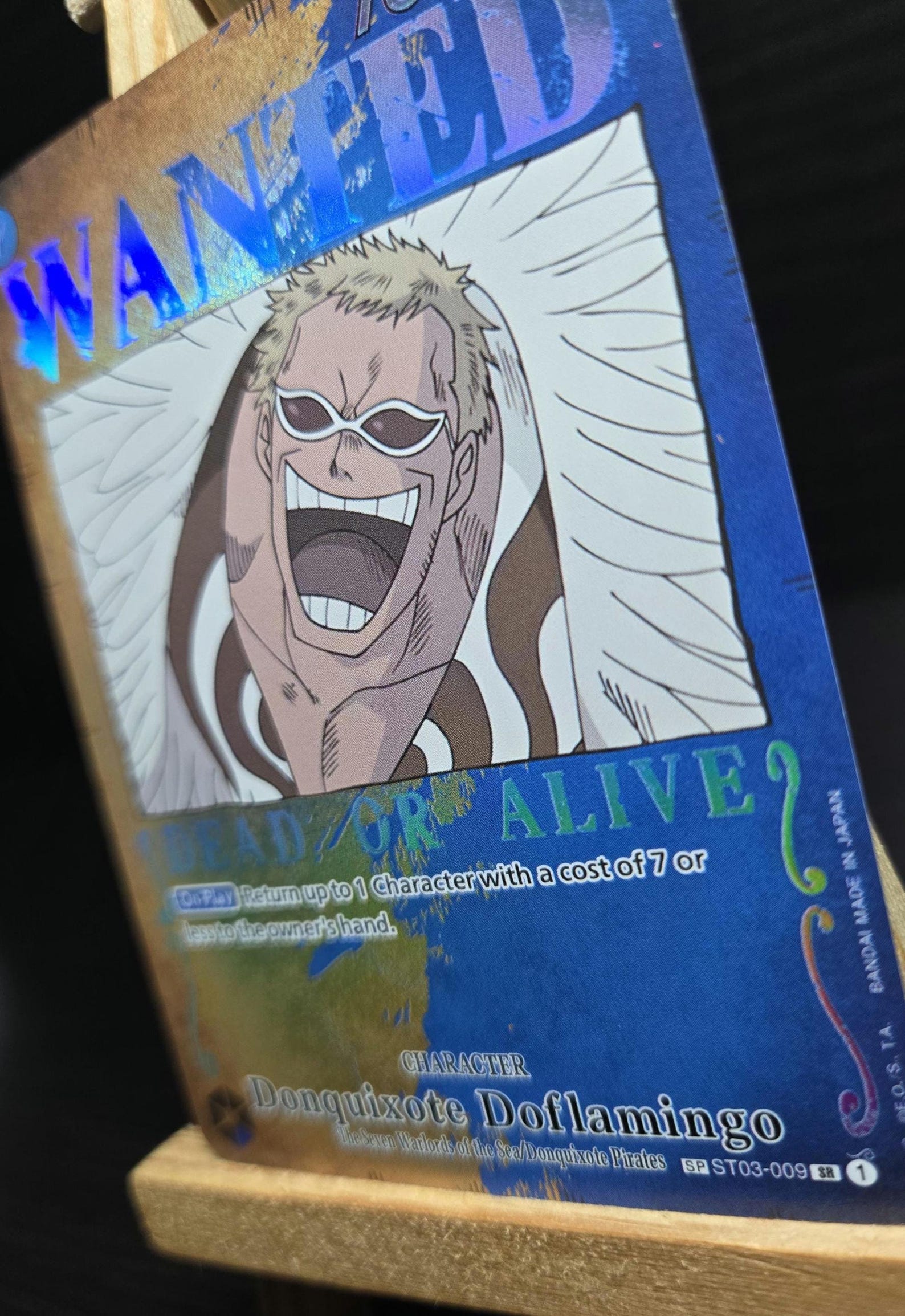 TEXTURED PROXY Donquixote Doflamingo Wanted Poster - One Piece Tcg OP 3 ...