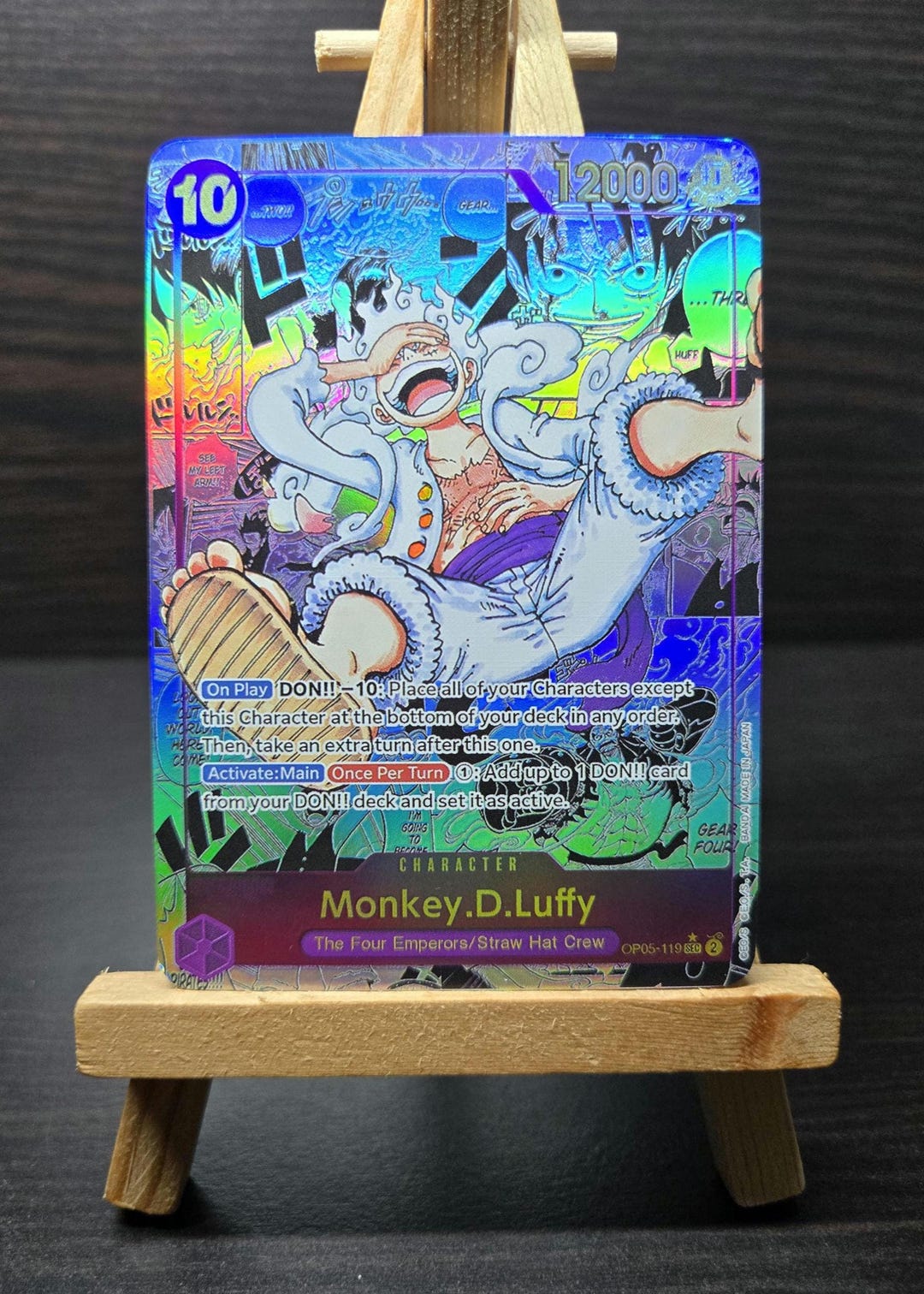 TEXTURED PROXY Monkey D Luffy OP5 English Manga One Piece TCG - Etsy