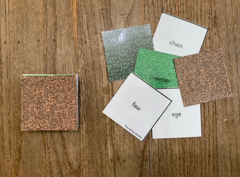 Minecraft Long Vowels Game - Etsy Portugal