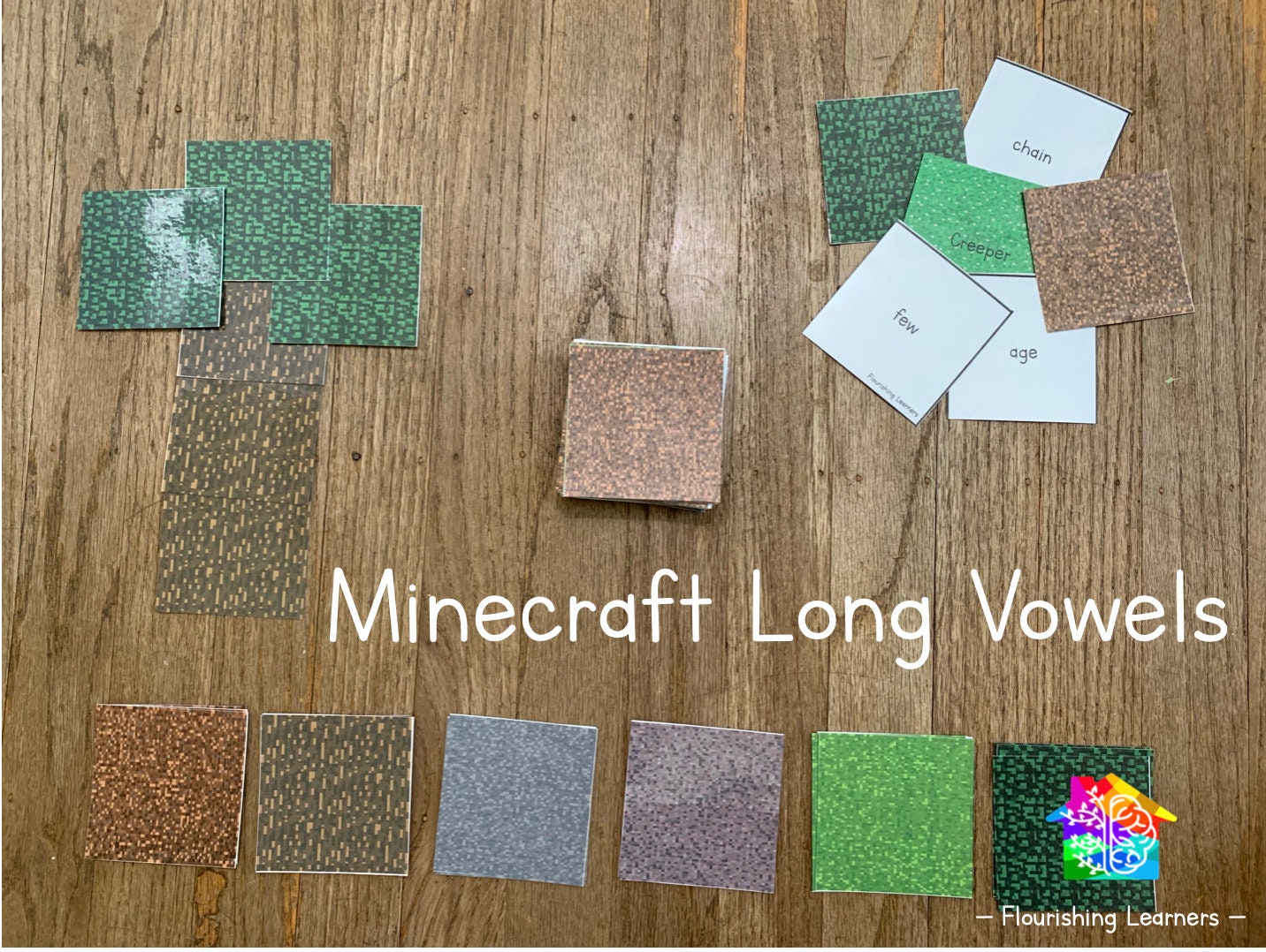 Minecraft Long Vowels Game - Etsy Portugal