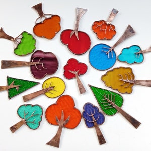 Stained Glass Tree, Everlasting Tree Suncatcher, Trees in 15 Different ...