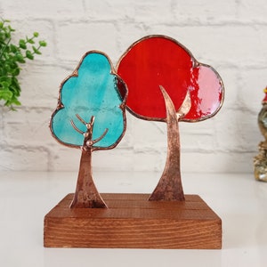 Stained Glass Tree, Everlasting Tree Suncatcher, Trees in 15 Different ...