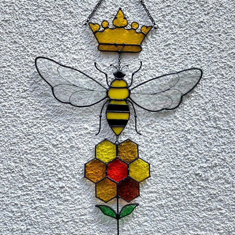 Stained Glass Bees - Etsy