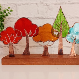 Stained Glass Tree, Everlasting Tree Suncatcher, Trees in 15 Different ...