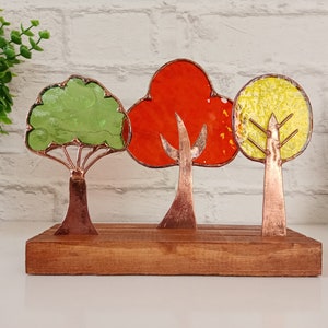 Stained Glass Tree, Everlasting Tree Suncatcher, Trees in 15 Different ...