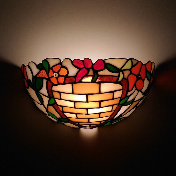 Stained Glass Sconce - Etsy