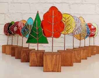 Tree II Stained Glass Pattern PDF PNG Digital File - Etsy