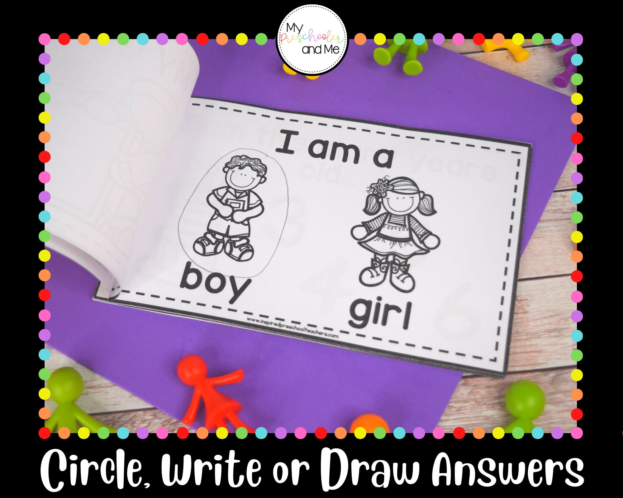 All About Me Preschool Booklet, About Me Printable Booklet, About Me ...