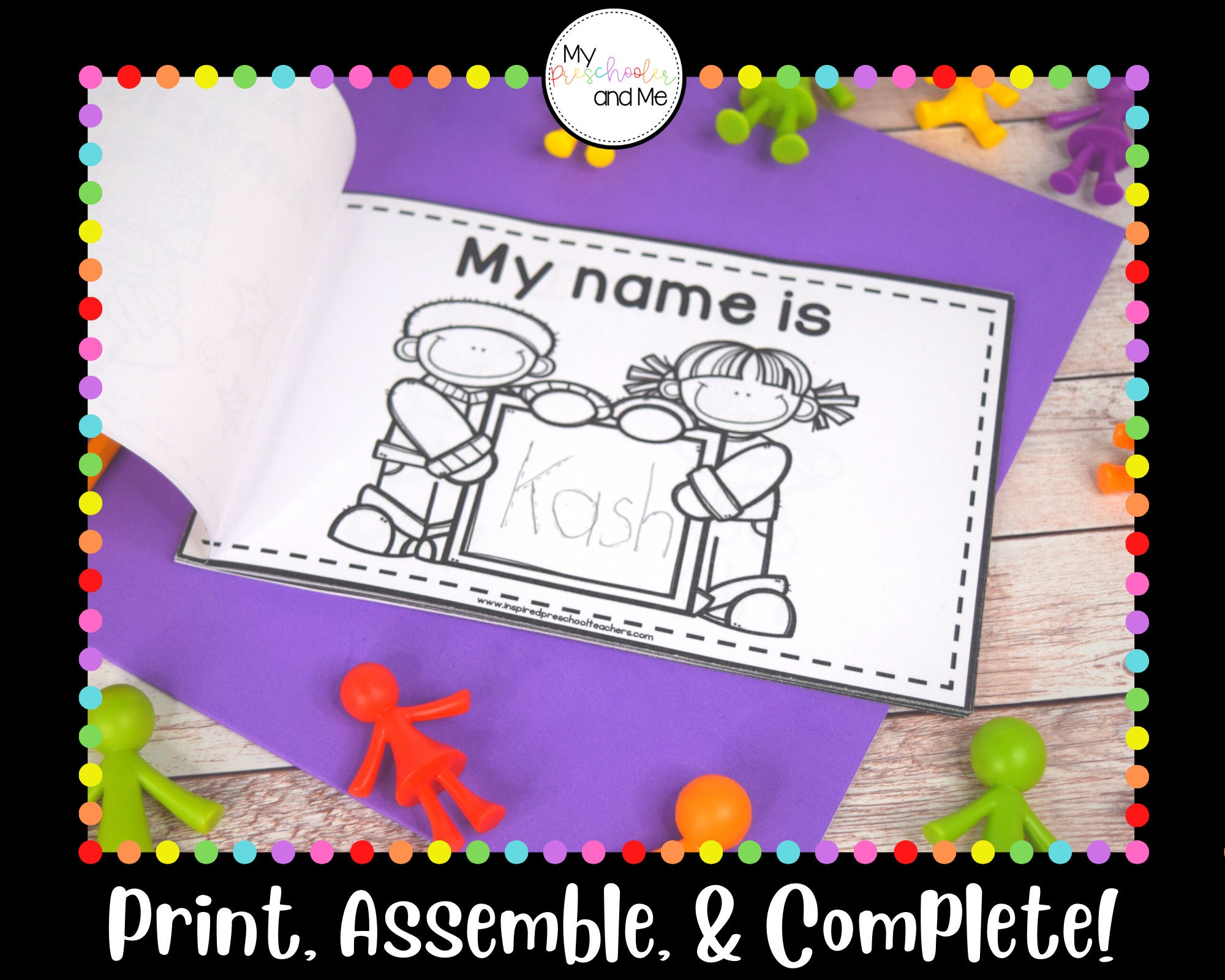 All About Me Preschool Booklet, About Me Printable Booklet, About Me ...
