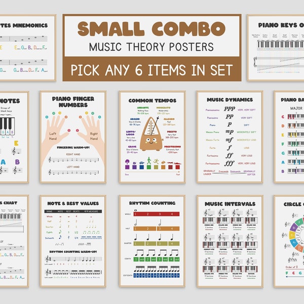 Piano Music Theory Posters - Etsy