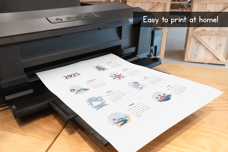 2025 Mini Calendar, Super Simple Calendar, Pocket Calendar Cards 2025 ...