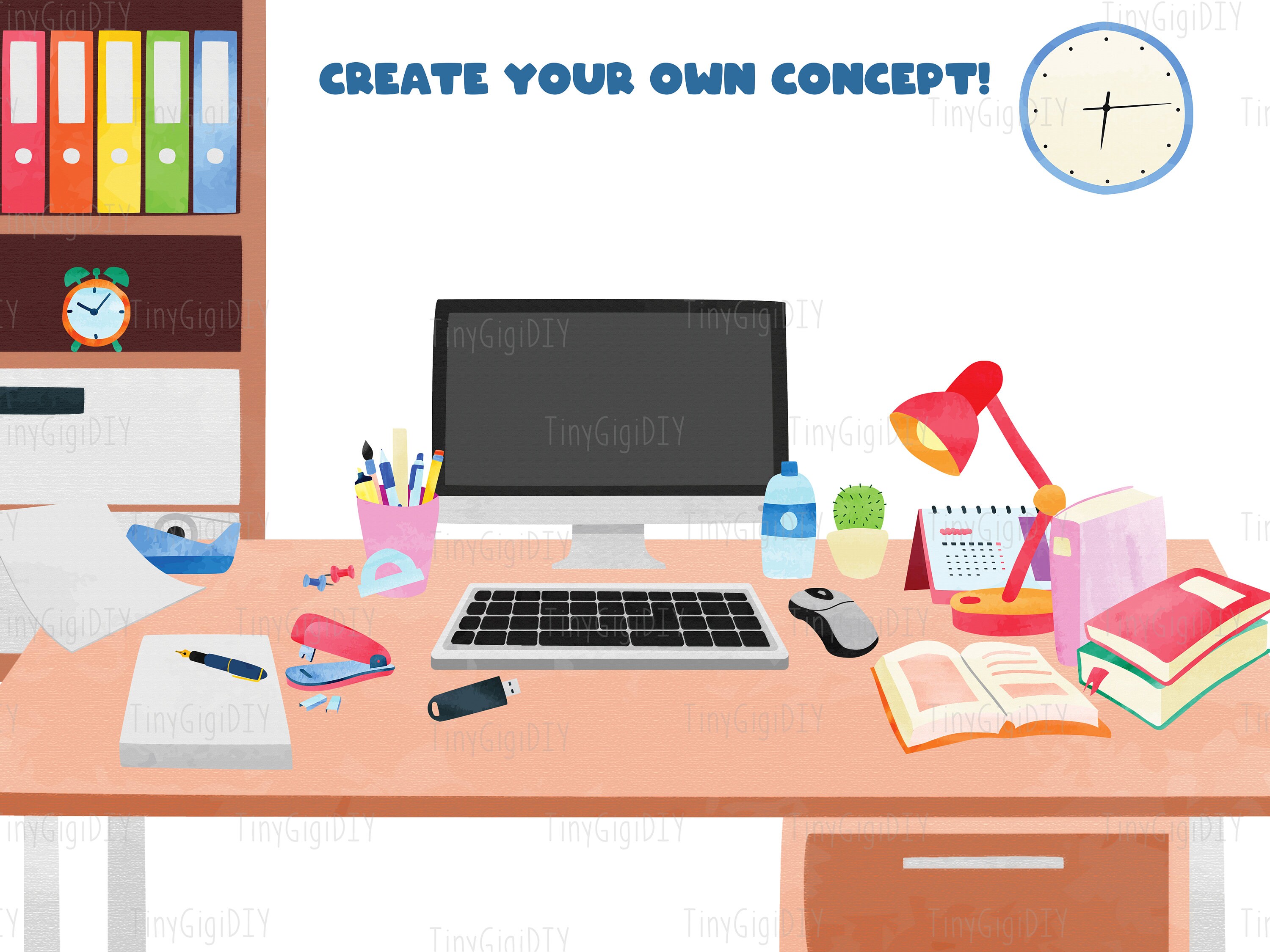 Clean Office Clipart