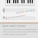 Piano Keys and Notes Chart: Treble & Bass Clef (digital Download) - Etsy