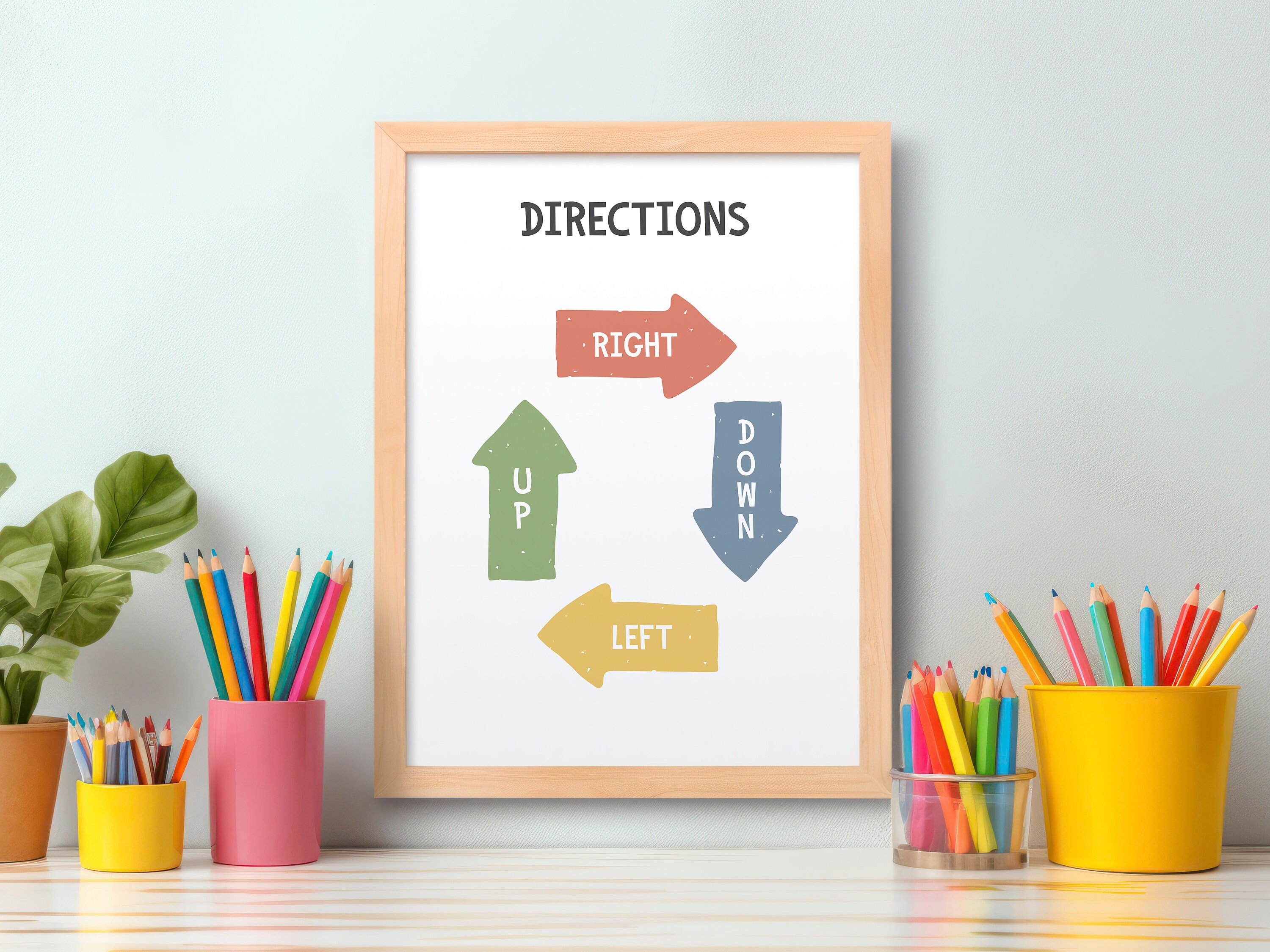 Directions Poster: Boho Classroom Decor Printable (digital Download) - Etsy