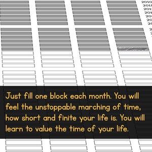 My Life in Months Poster Personalized Life Perpetual Calendar - Etsy