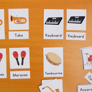 Musical Instruments Flashcards Printable, Music Instruments ...