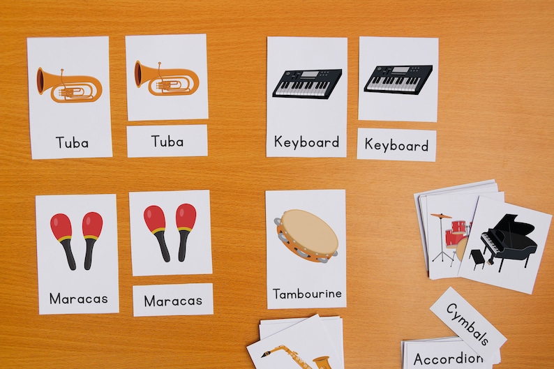 Musical Instruments Flashcards Printable, Music Instruments ...