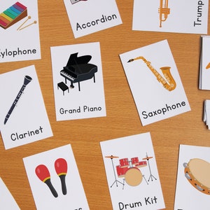 Musical Instruments Flashcards Printable, Music Instruments ...