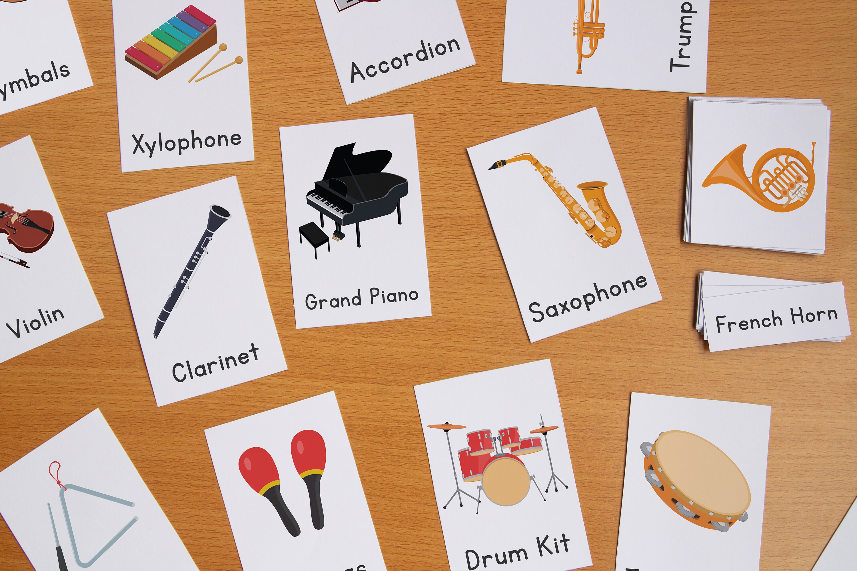 Musical Instruments Flashcards Printable, Music Instruments ...