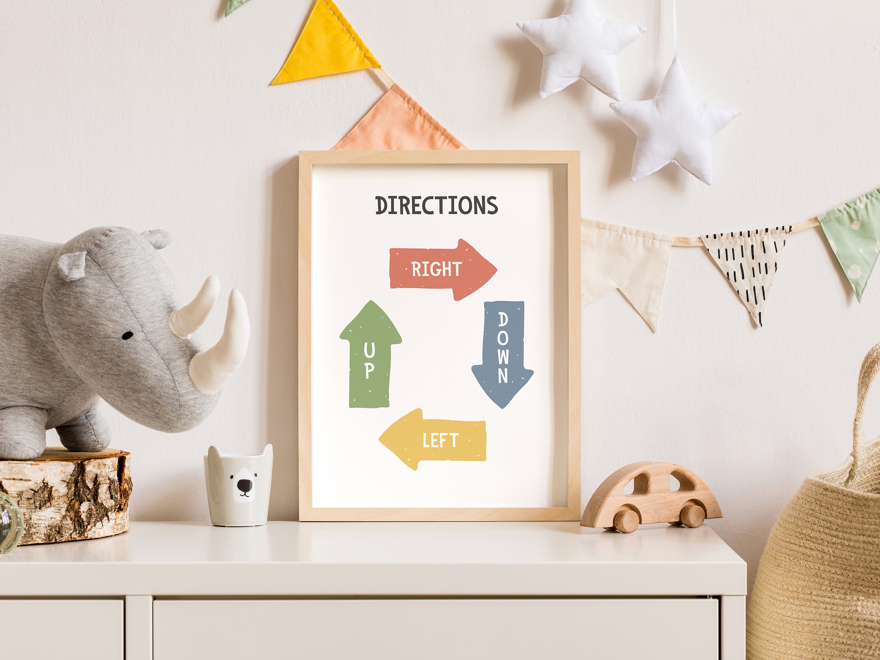 Directions Poster Preschool Classroom Printable Wall Art - Etsy