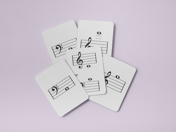 Piano Note Names Flashcards