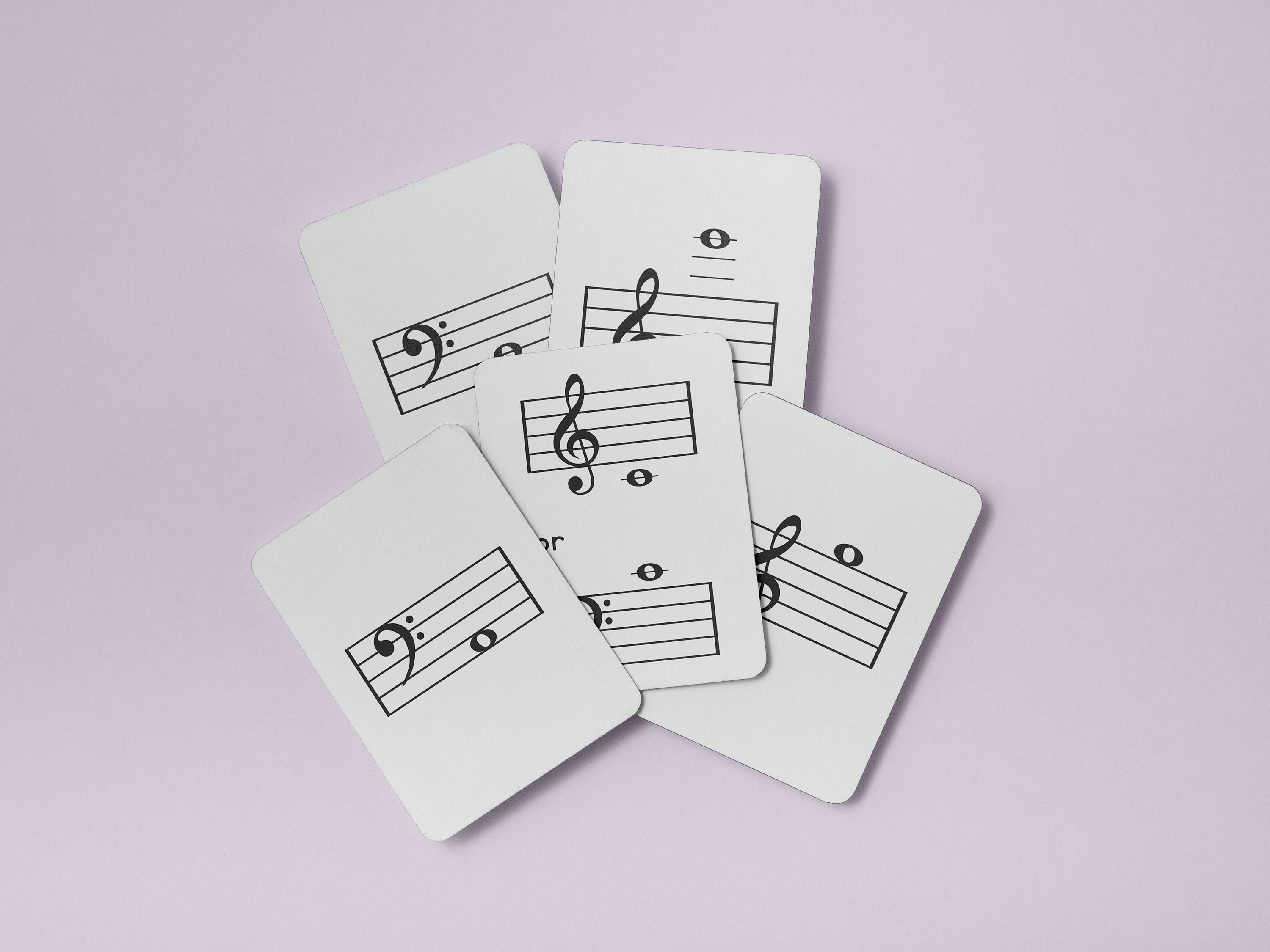 Piano Note Flashcards: Treble & Bass Clef Learning (PDF) - Etsy