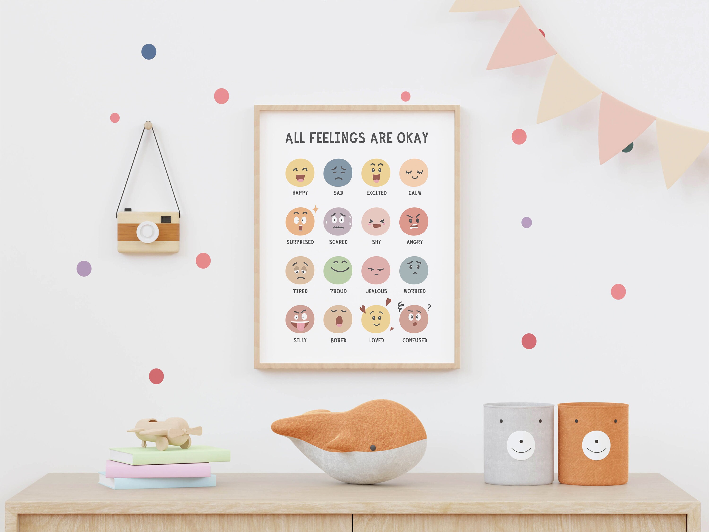 Feelings Chart Poster All Feelings Are Okay Emotions Print - Etsy