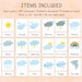 Weather Flashcards Printable, Weather Nomenclature Montessori 3-part ...