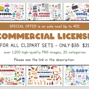 Kitchen Utensils Clipart Bundle, Cooking Clipart Set Png, Kitchen Png ...