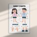 Body Parts Poster: Montessori Homeschool Decor (digital Download) - Etsy