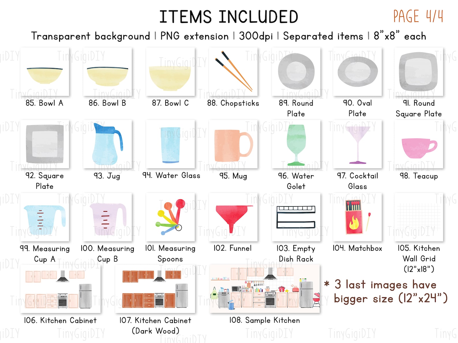 Kitchen Utensils Clipart Bundle, Cooking Clipart Set Png, Kitchen Png ...