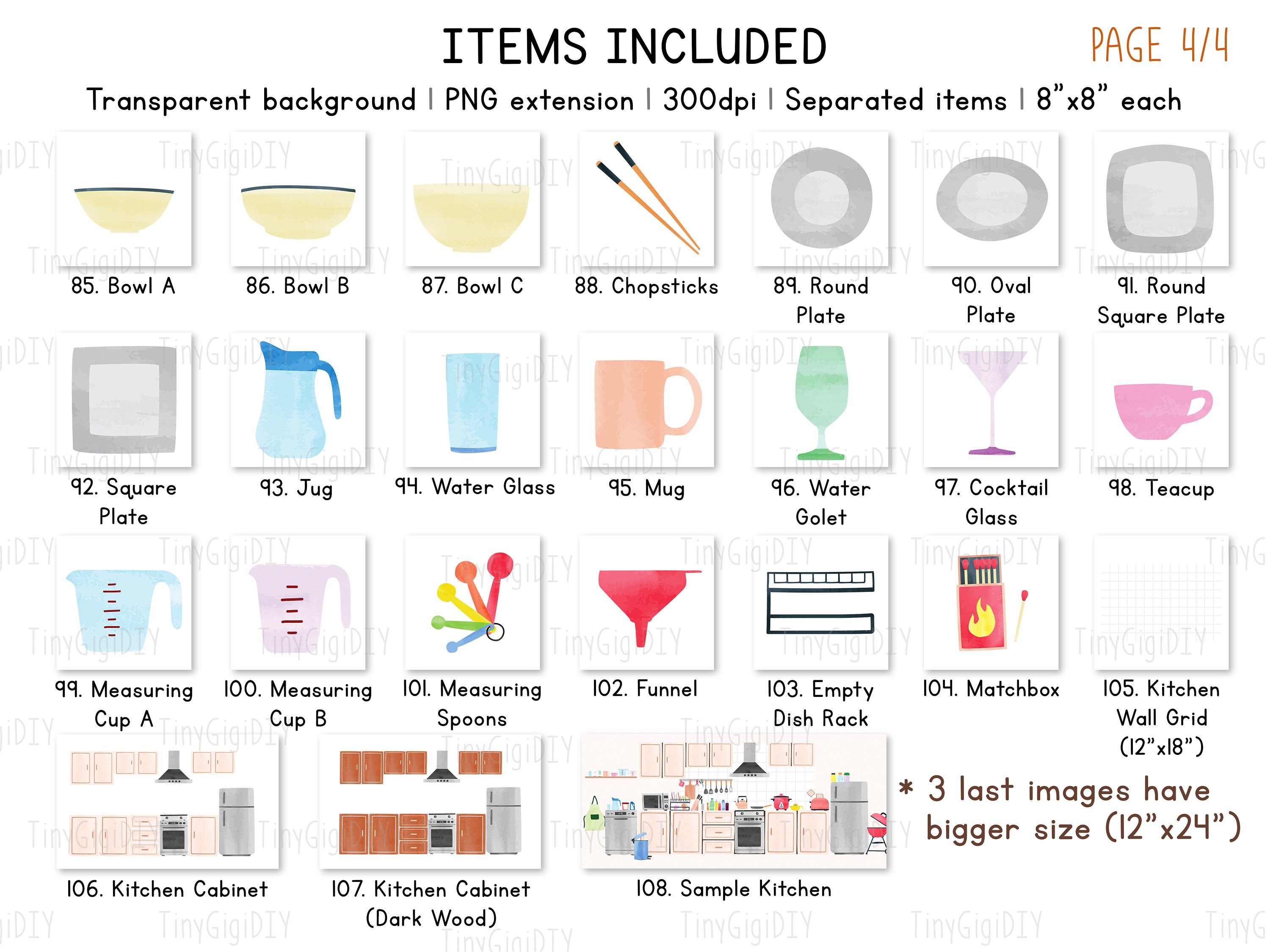 Kitchen Utensils Clipart Bundle, Cooking Clipart Set Png, Kitchen Png ...