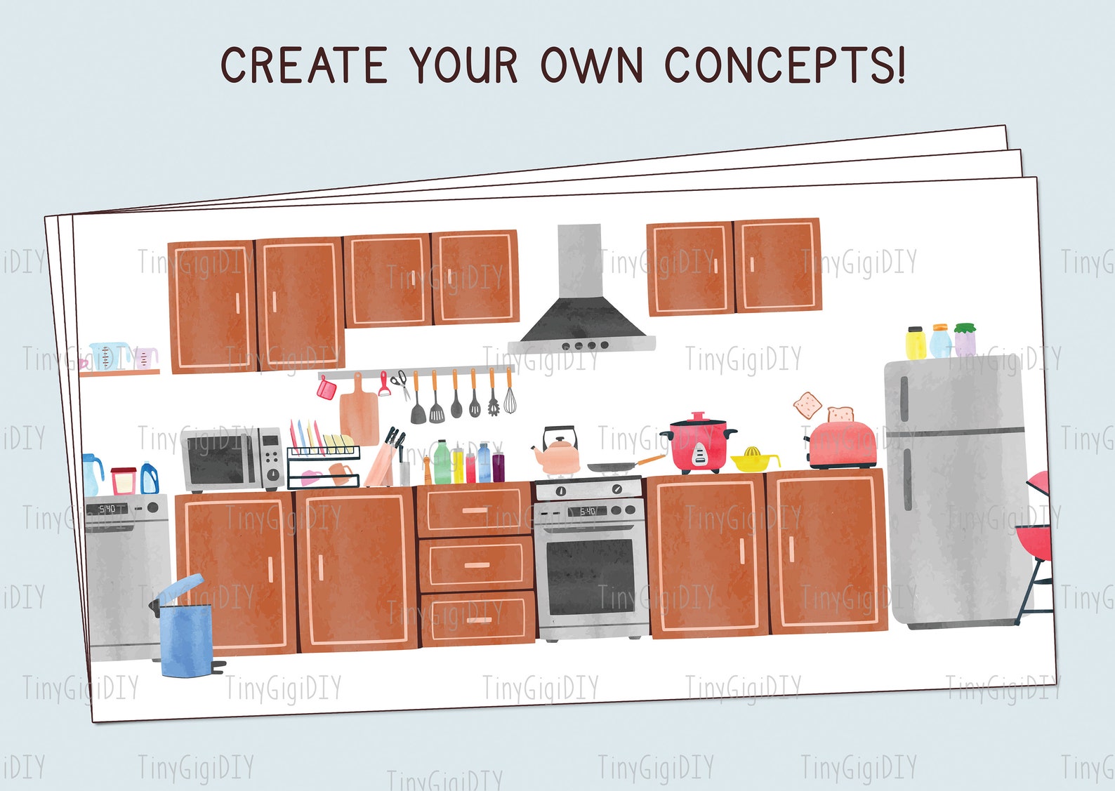 Kitchen Utensils Clipart Bundle Cooking Clipart Set Png - Etsy