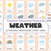 Weather Flashcards Printable, Weather Nomenclature Montessori 3-part ...