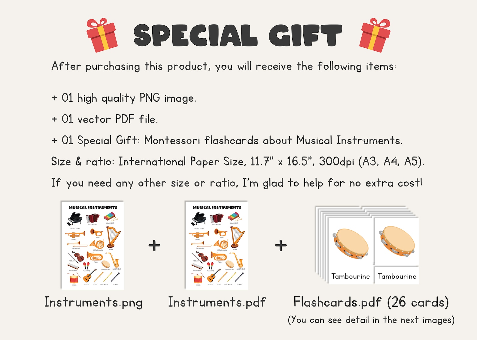 Musical Instruments Poster Printable Wall Art Digital, Montessori ...