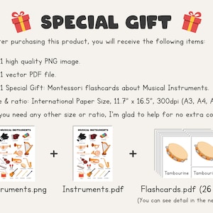 Musical Instruments Poster Printable Wall Art Digital, Montessori ...