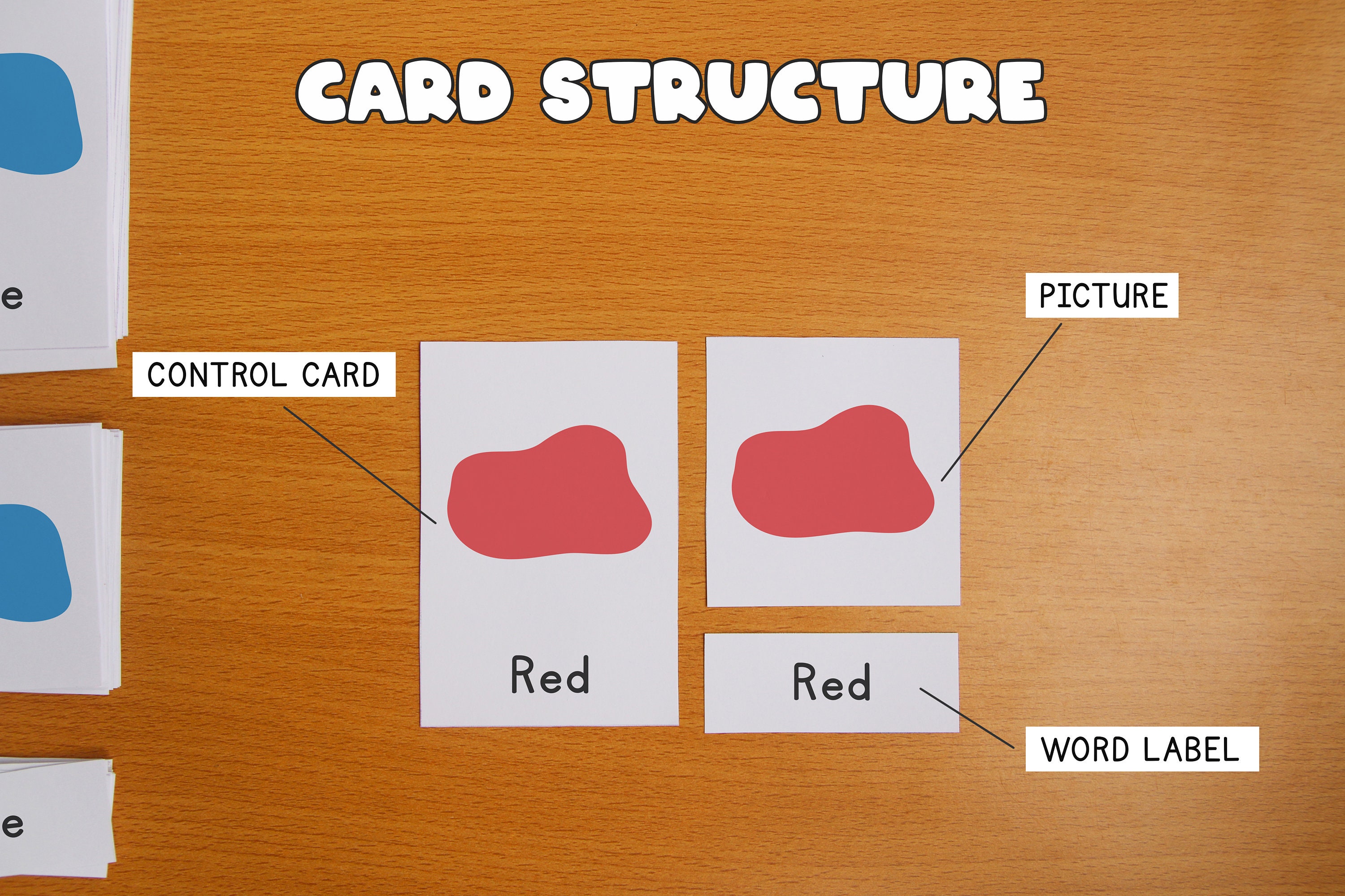 Colors Flashcards Printable, Set of 12 Colors Montessori 3-pard Cards ...