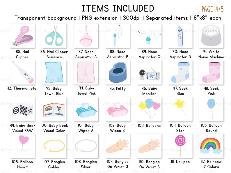 Cute Baby Clipart Set Png Baby Boy Baby Girl Little Newborn - Etsy