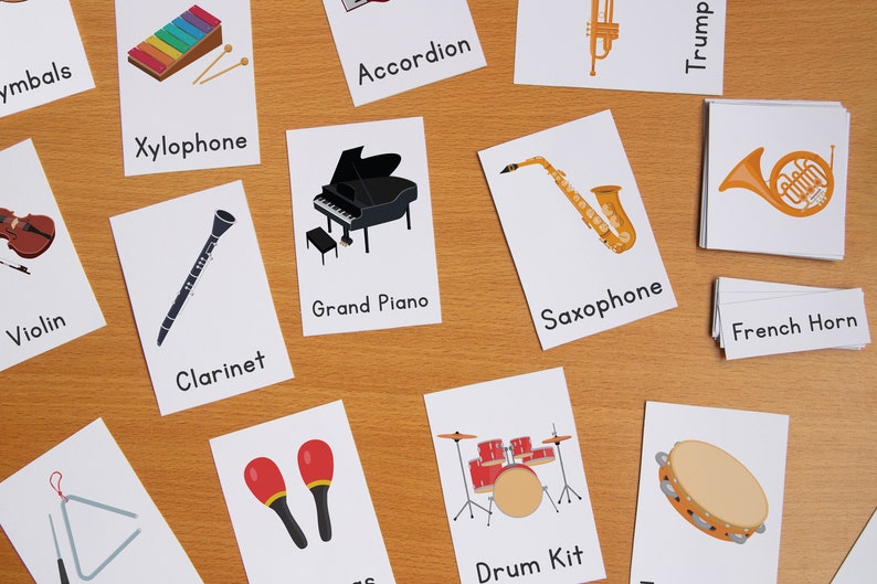 Musical Instruments Poster Printable Wall Art Digital, Montessori ...