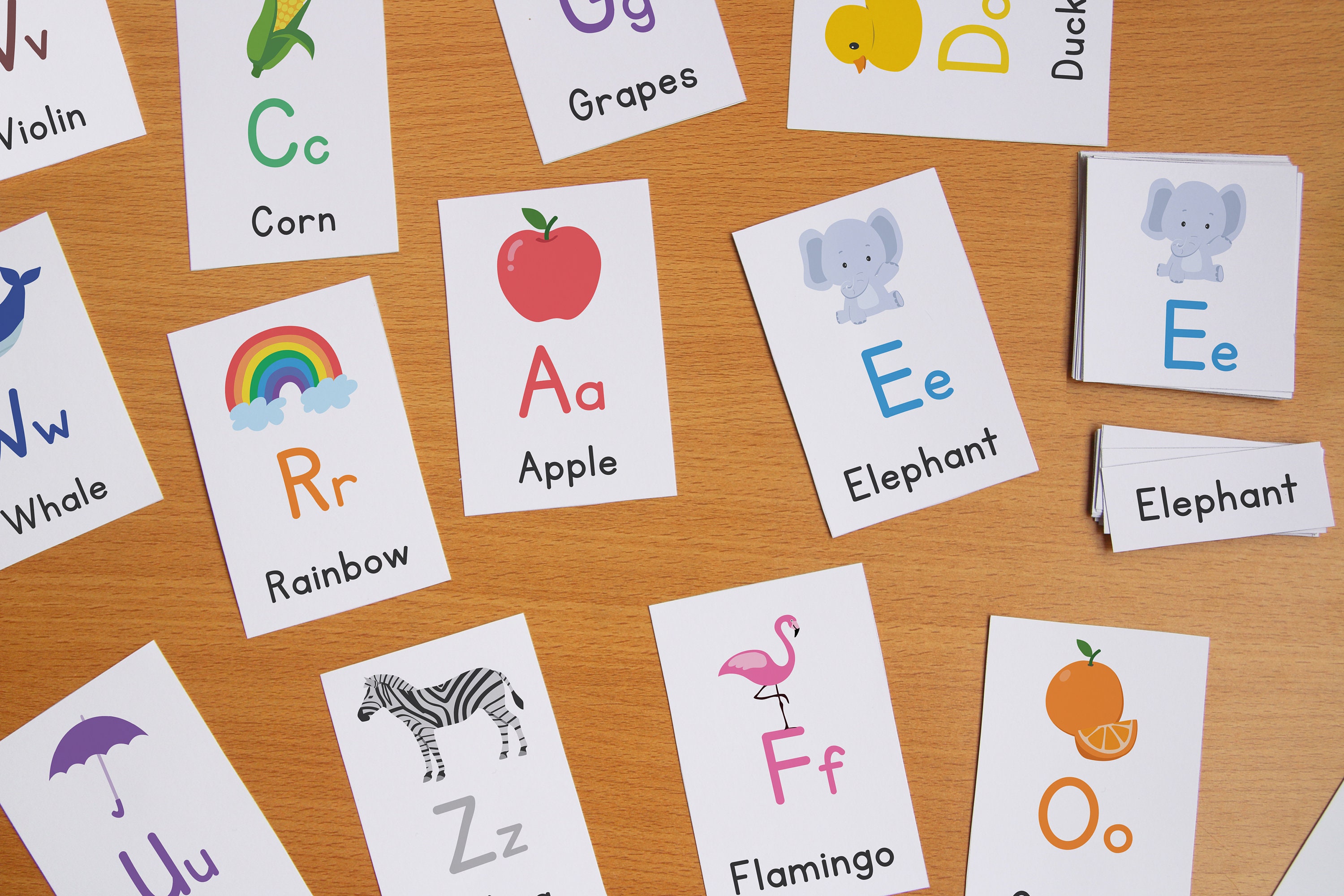 Tarjetas didácticas del alfabeto imprimibles tarjetas - Etsy México