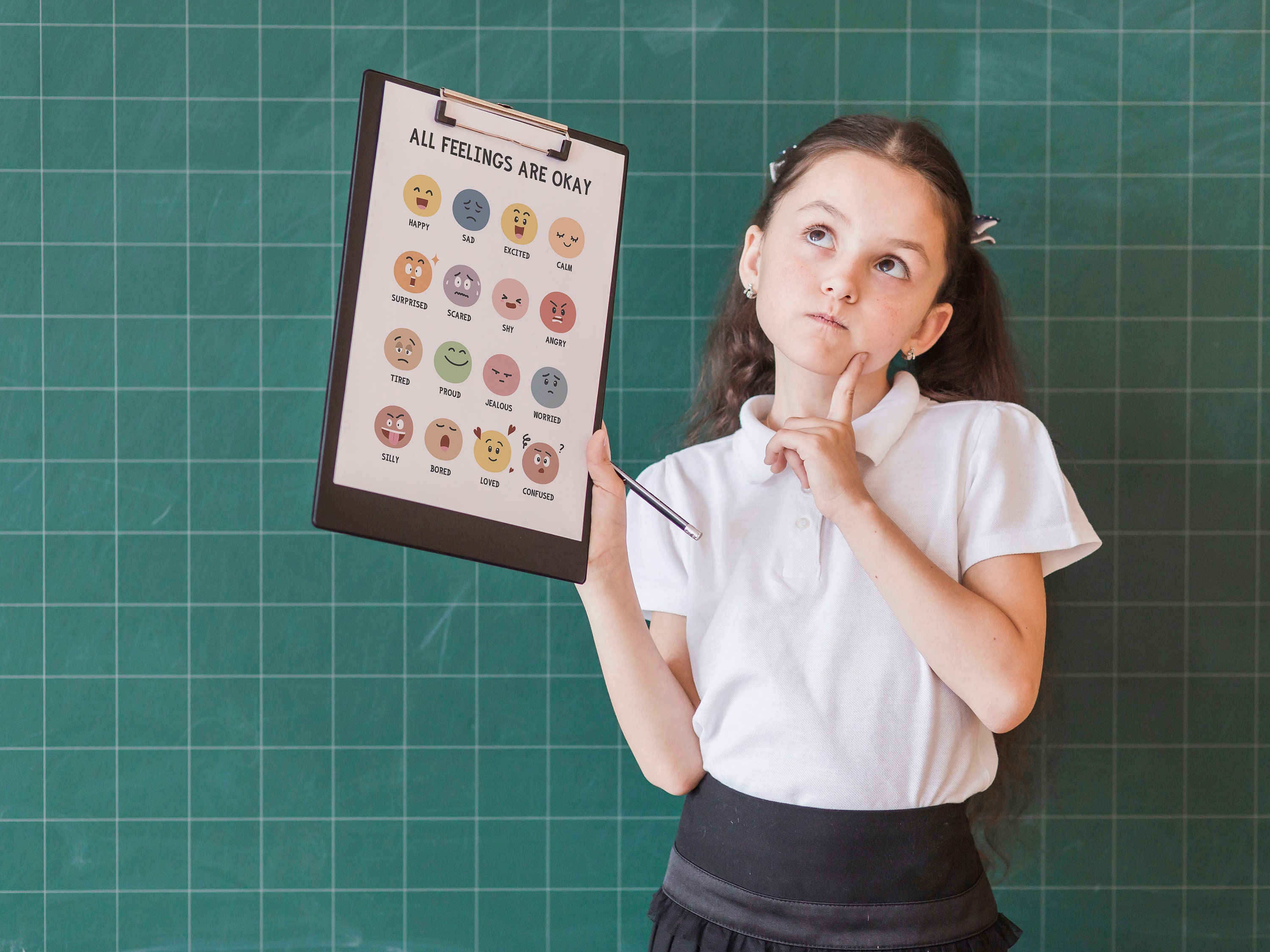 Feelings Chart Poster All Feelings Are Okay Emotions Print - Etsy