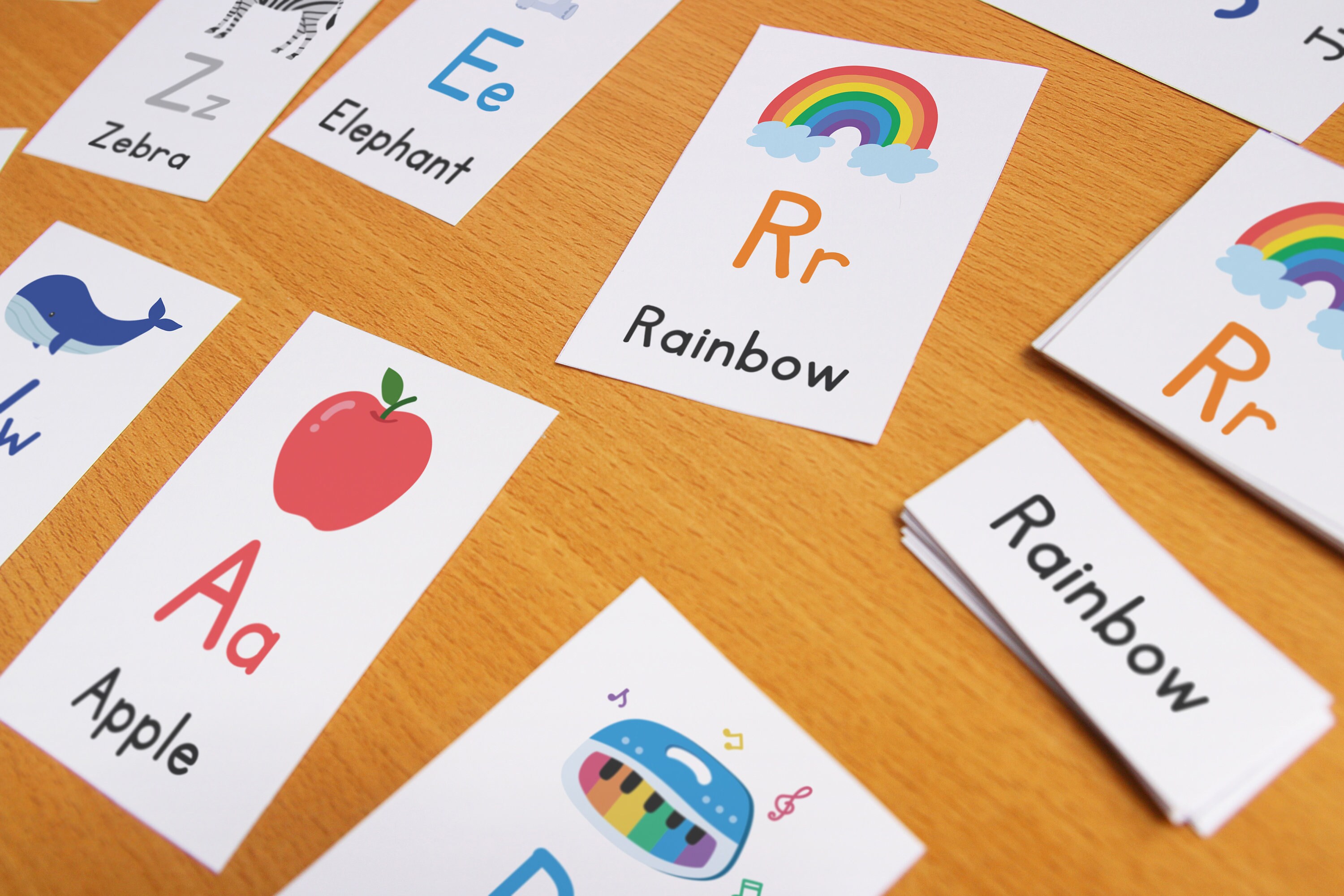 Alphabet Flashcards Printable, ABC Flashcard, Alphabet Cards, Toddler ...