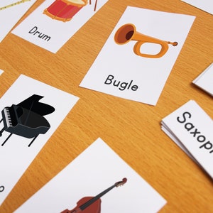 Musical Instruments Flashcards Printable, Music Instruments ...